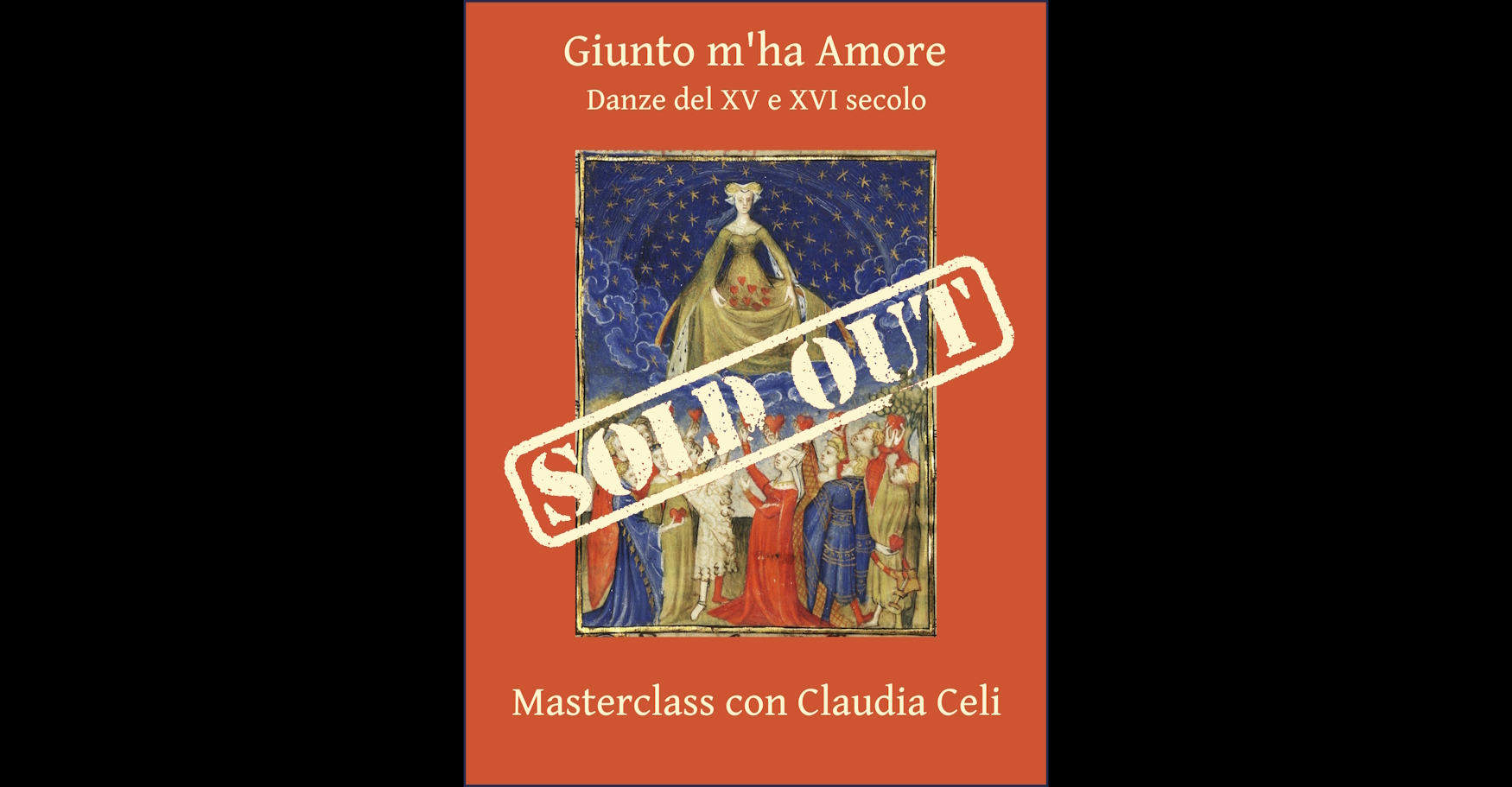 "Giunto m'ha Amore": Early Dance Workshop with Claudia Celi in Rome